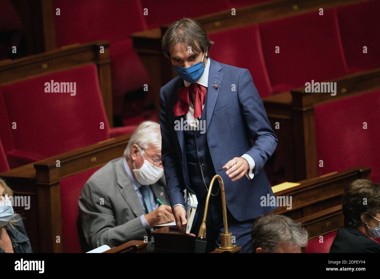 Deputy, Cedric Villani at the National Assembly in Paris, France on ...