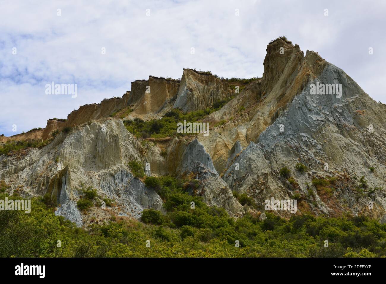 Clay Cliffs of Omarama Stock Photo - Alamy