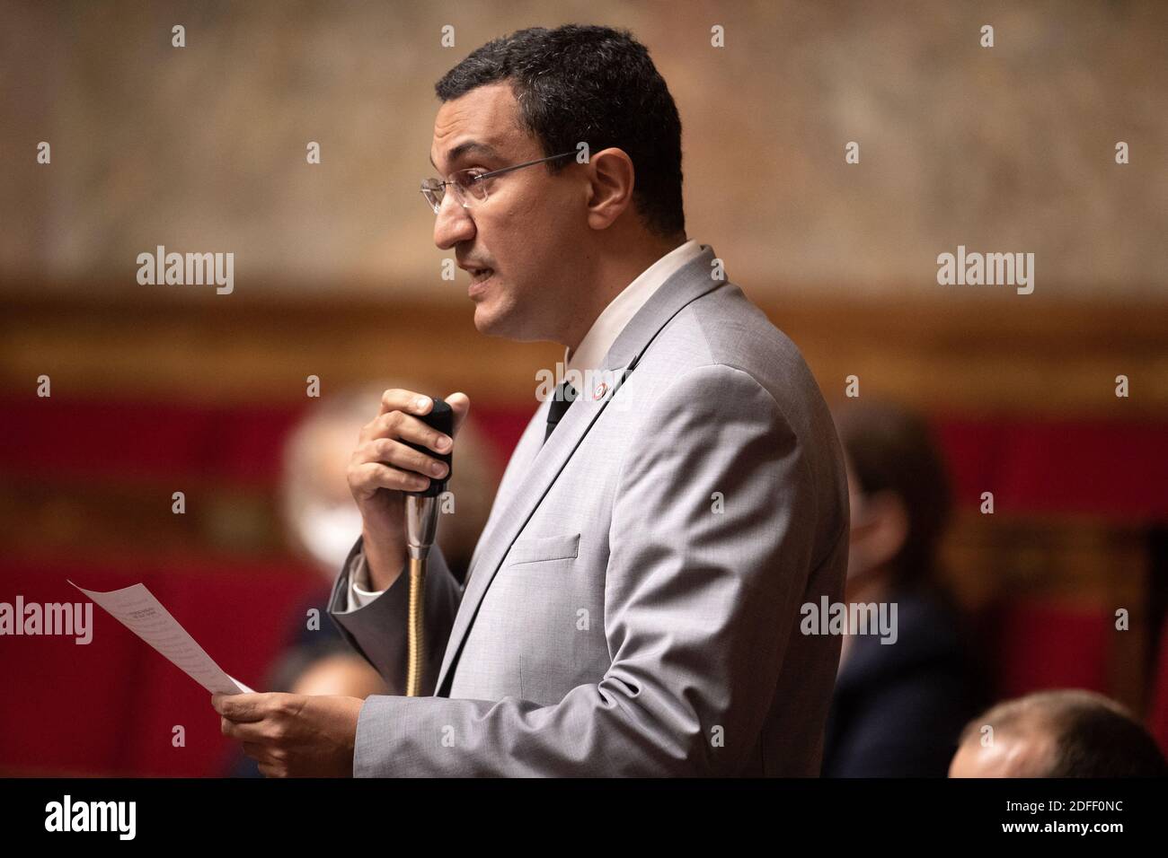Deputy, M Jid El Guerrab attends a session of Questions to the ...