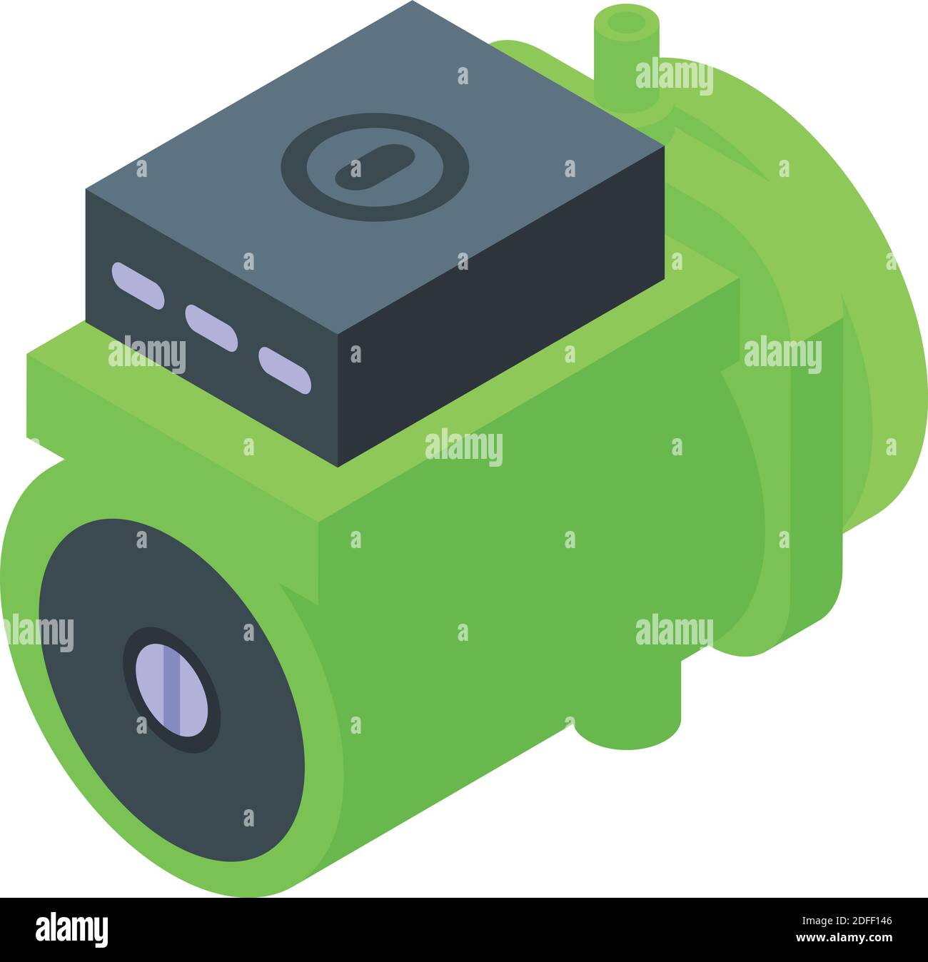 Station pump icon. Isometric of station pump vector icon for web design ...