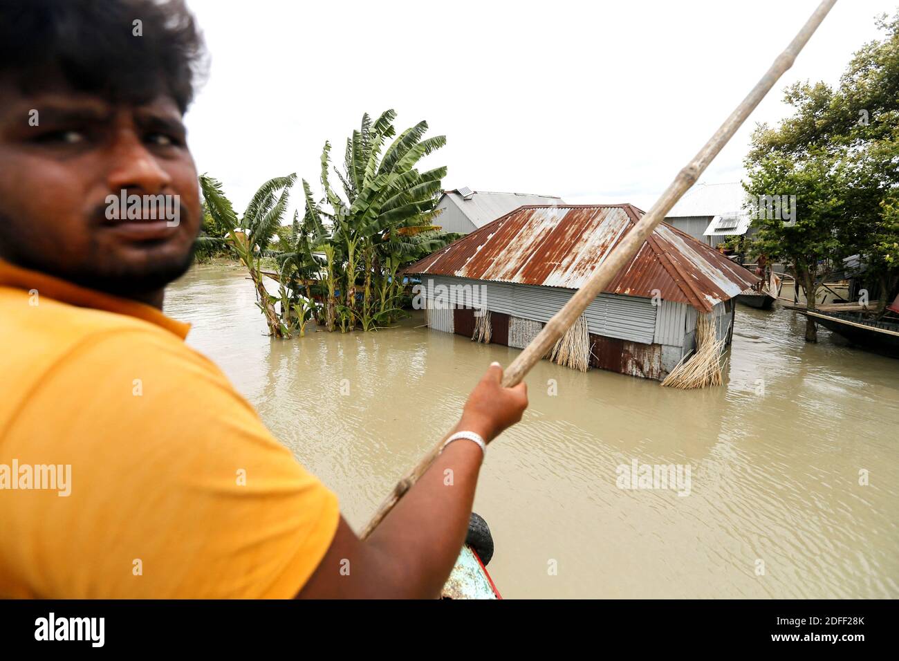The flood situation has worsened with the rise of water in Padma river ...