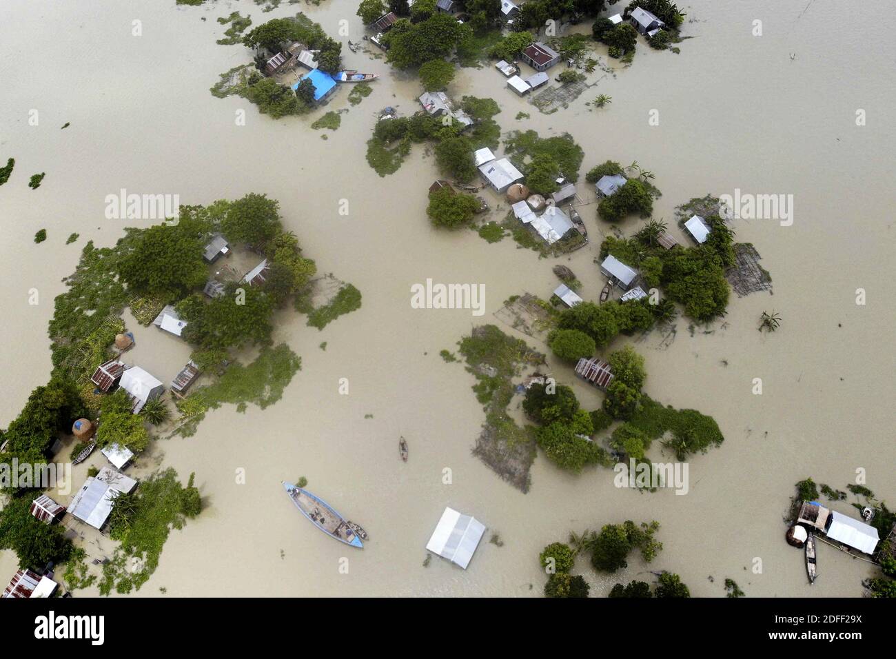 The flood situation has worsened with the rise of water in Padma river ...