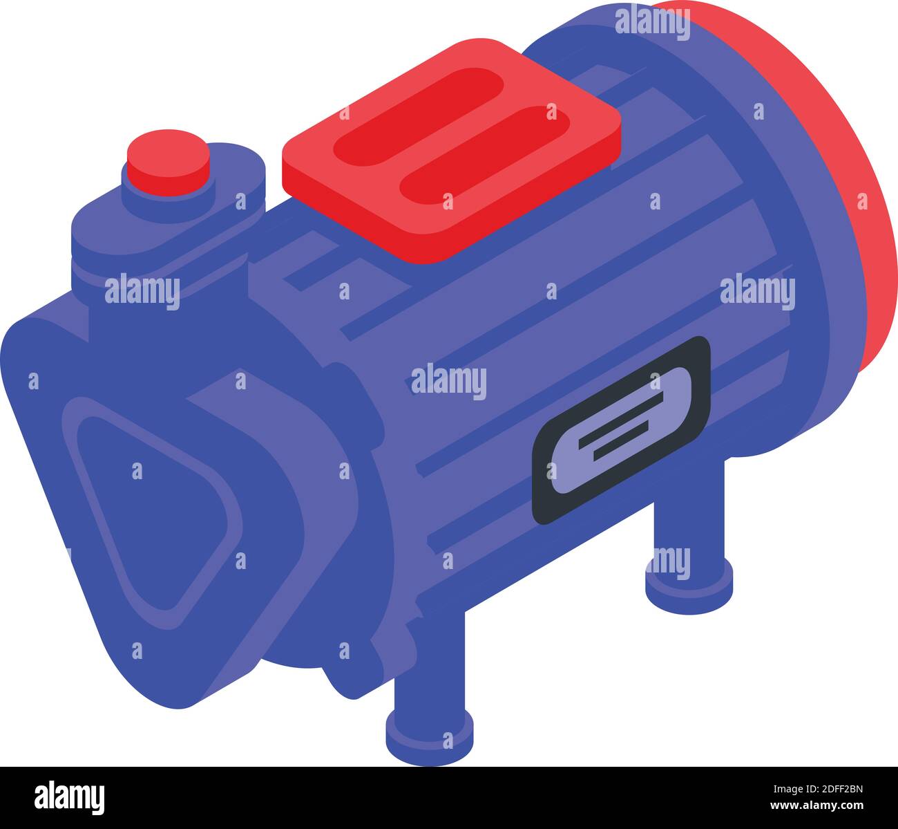 Industrial pump icon. Isometric of industrial pump vector icon for web ...