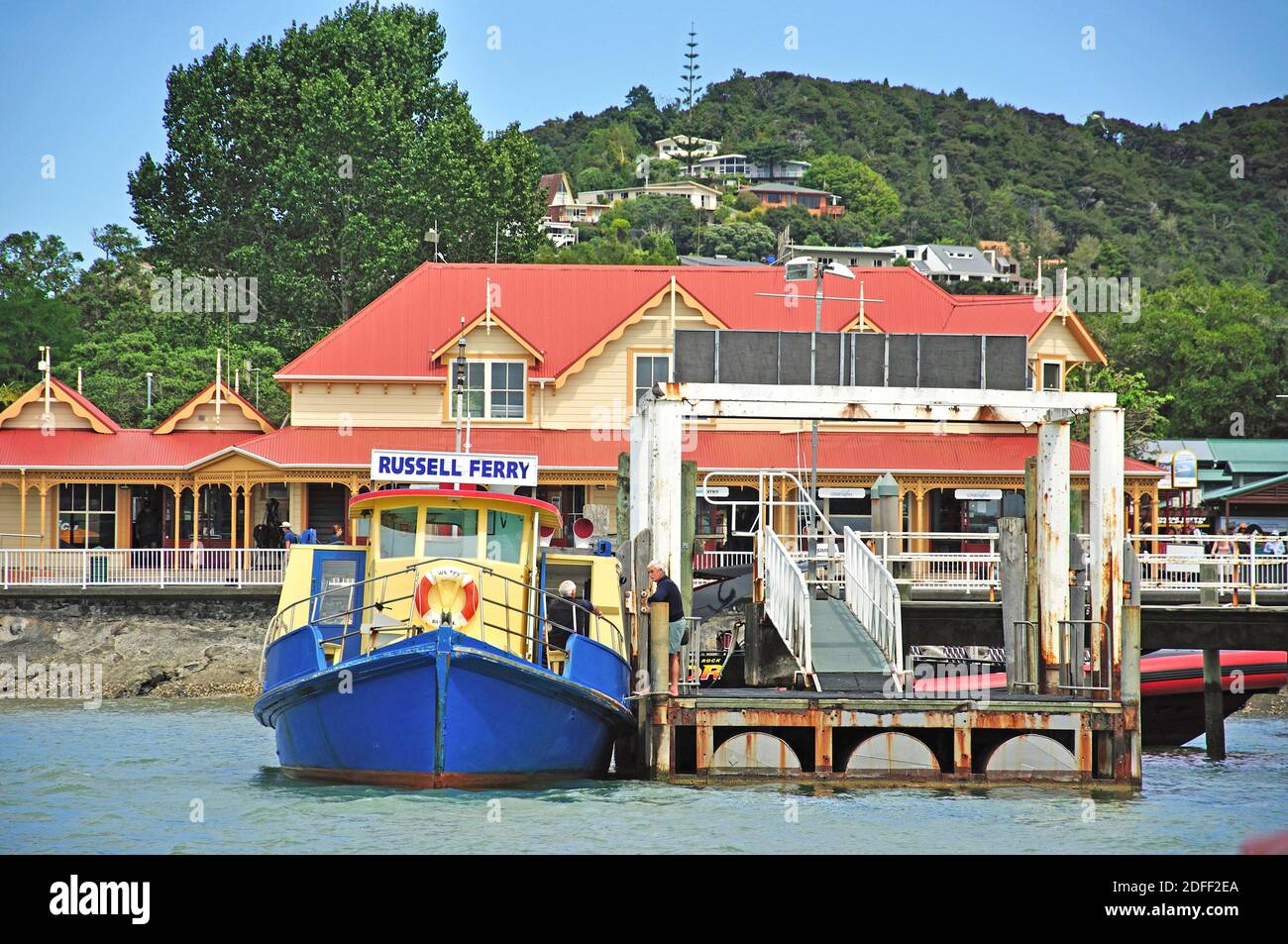 Wharf russell bay islands northland hi-res stock photography and images ...
