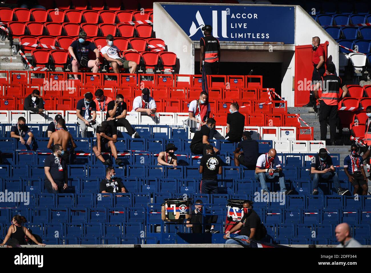 PSG’s fans in the stands watch Paris Saint-Germain v Celtic friendly ...