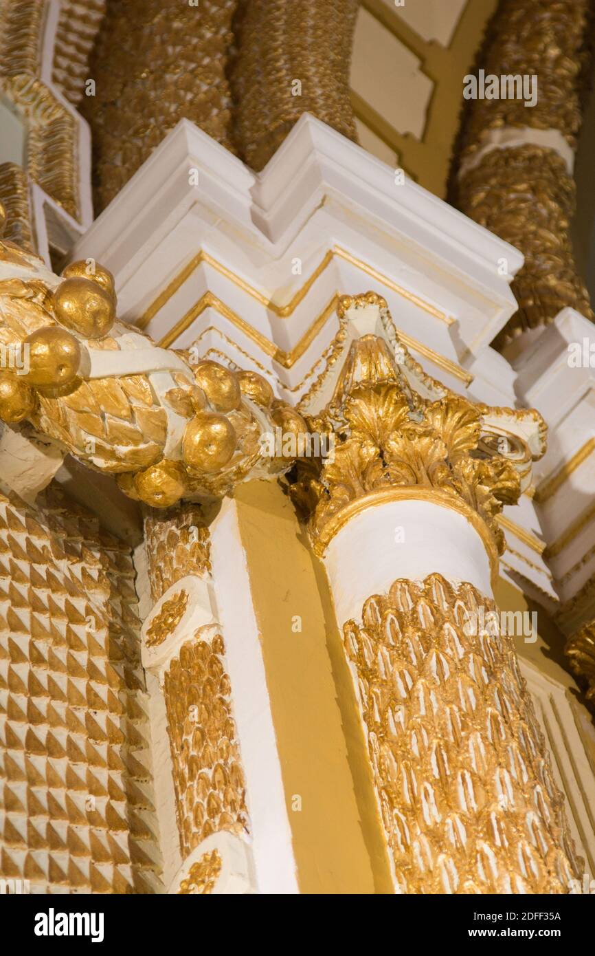 Theatre decor, Elements of architectural decorations Stock Photo - Alamy