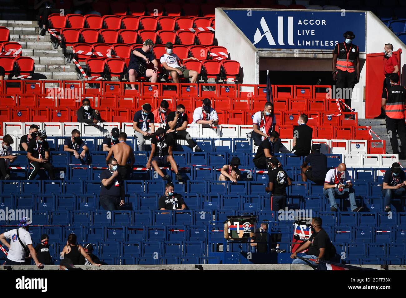 PSG’s fans in the stands watch Paris Saint-Germain v Celtic friendly ...