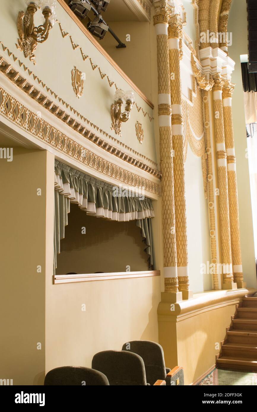 Theatre decor, Elements of architectural decorations Stock Photo - Alamy