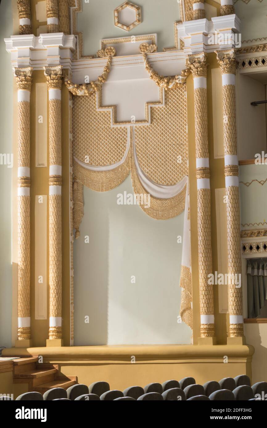 Theatre decor, Elements of architectural decorations Stock Photo - Alamy