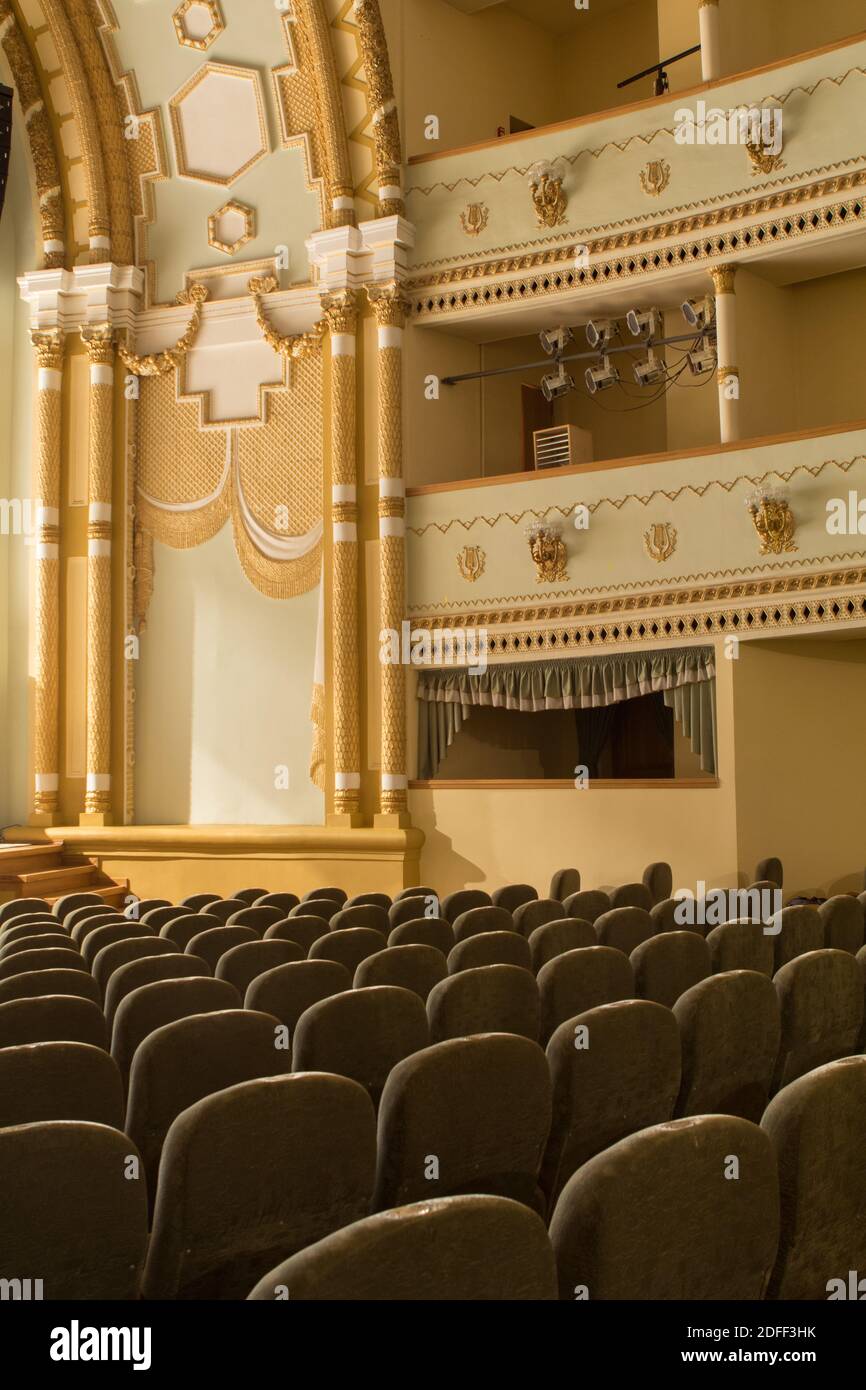 Theatre decor, Elements of architectural decorations Stock Photo - Alamy