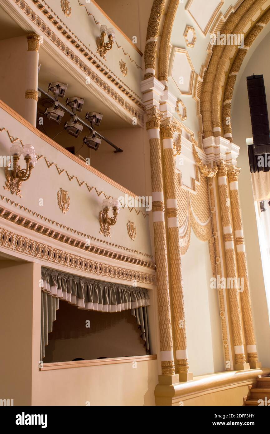 Theatre decor, Elements of architectural decorations Stock Photo - Alamy