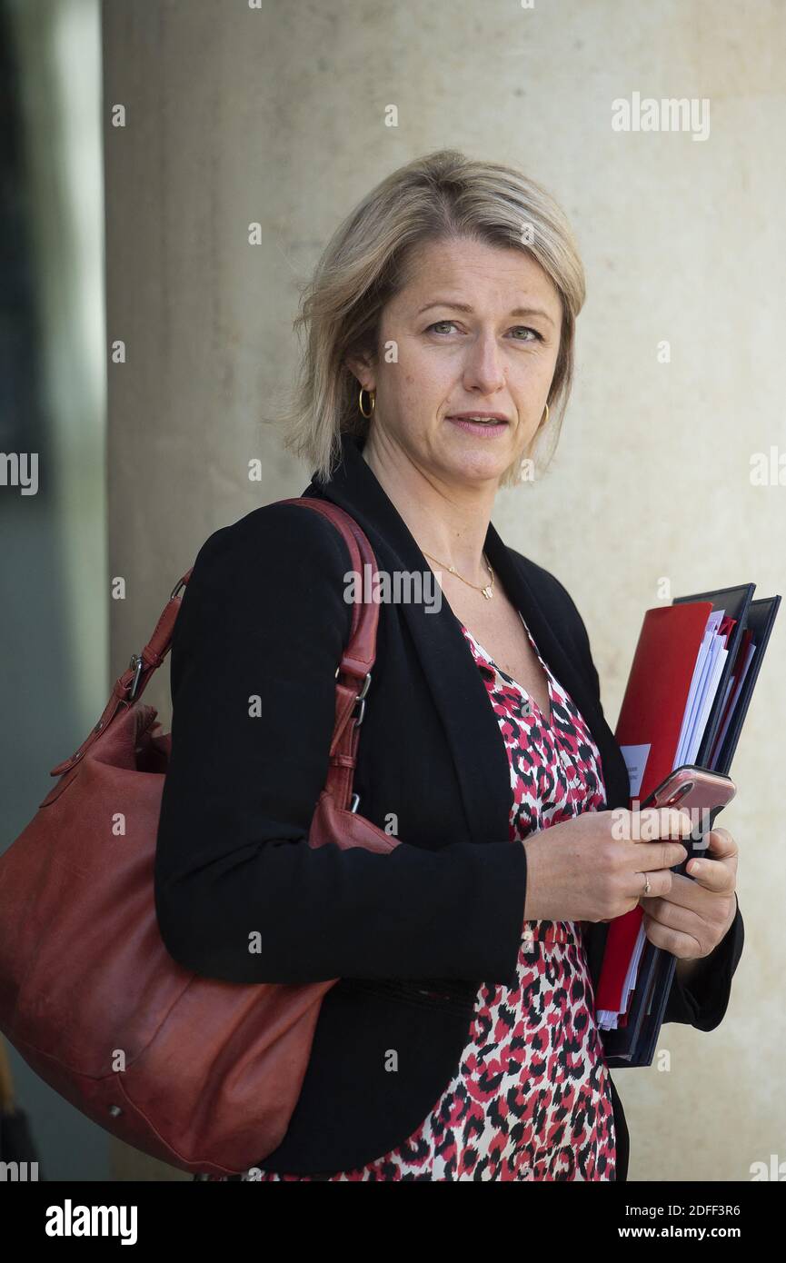 French Ecological Transition Minister Barbara Pompili leaving the ...