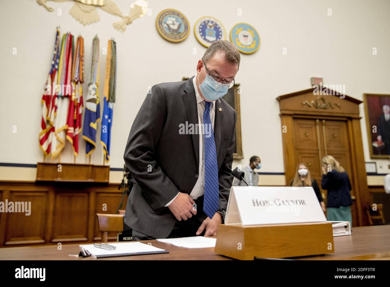Federal Emergency Management Agency Administrator Peter Gaynor arrives ...