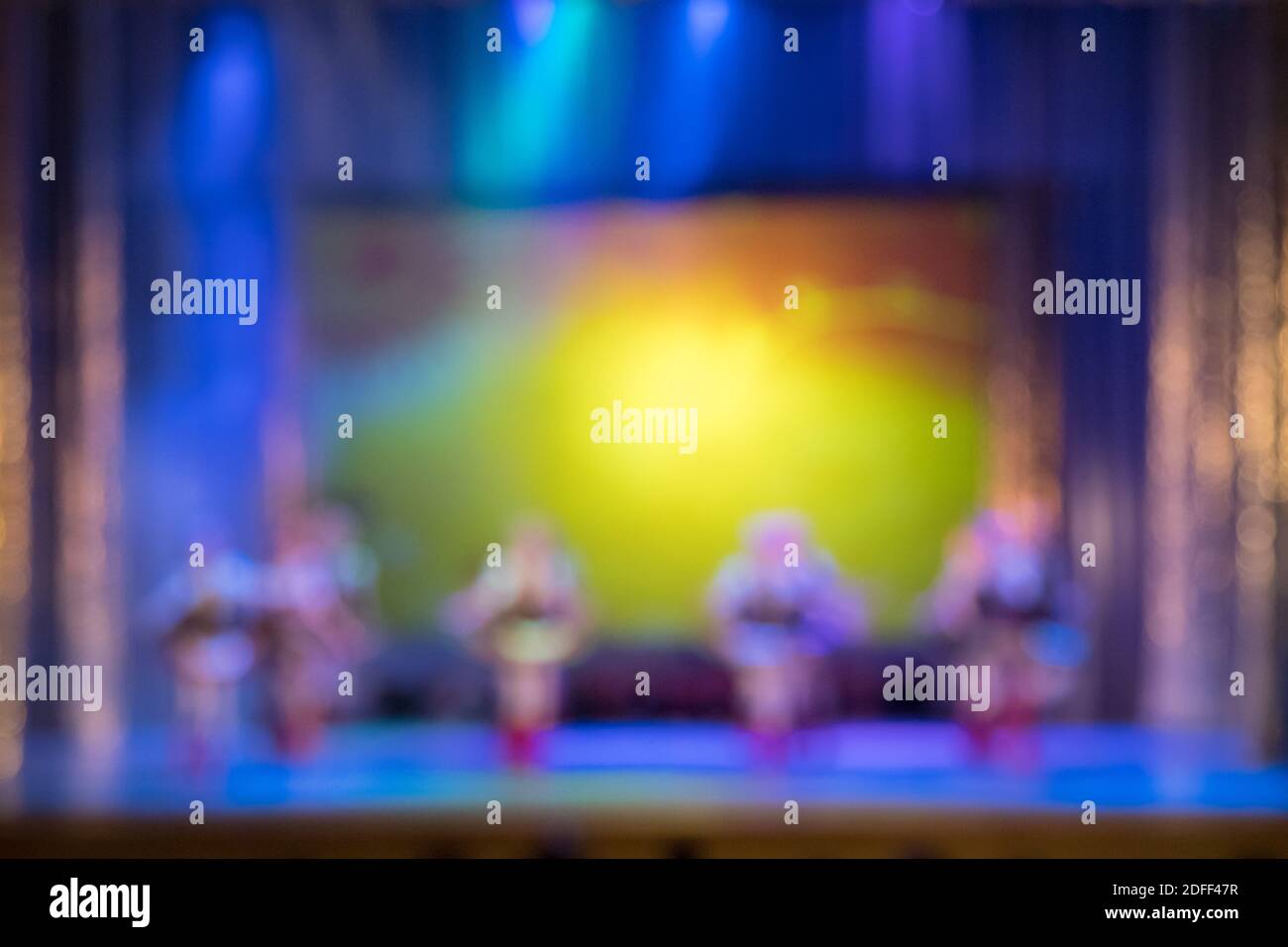 Background for design, blur texture, actors on stage Stock Photo - Alamy