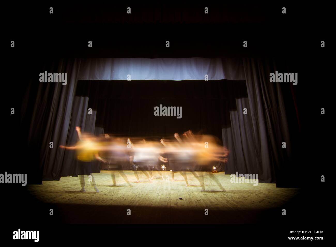 Background for design, blur texture, actors on stage Stock Photo - Alamy