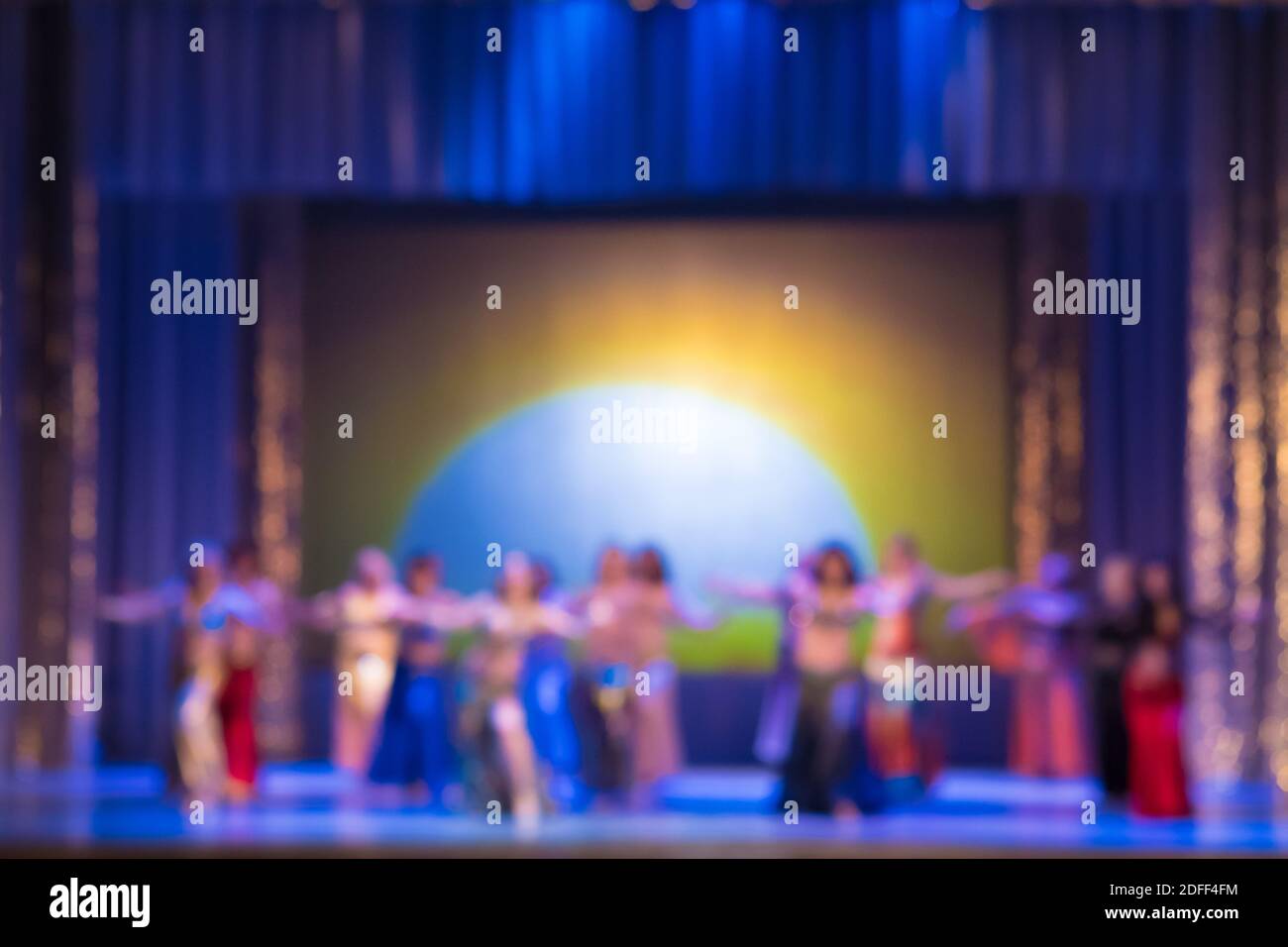 Background for design, blur texture, actors on stage Stock Photo - Alamy