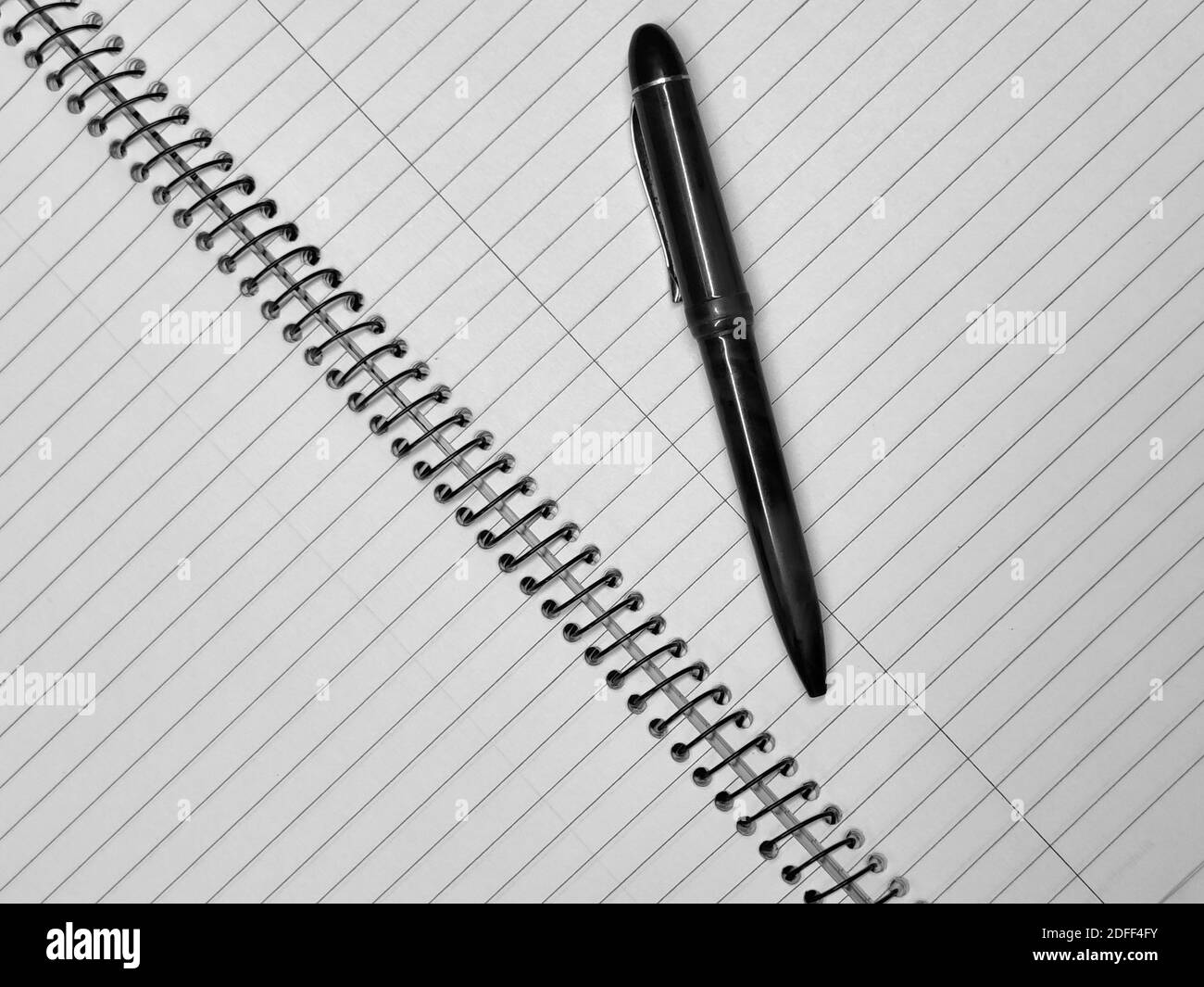 Notebook lines Black and White Stock Photos & Images - Alamy