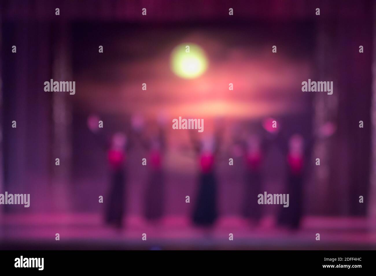Background for design, blur texture, actors on stage Stock Photo - Alamy