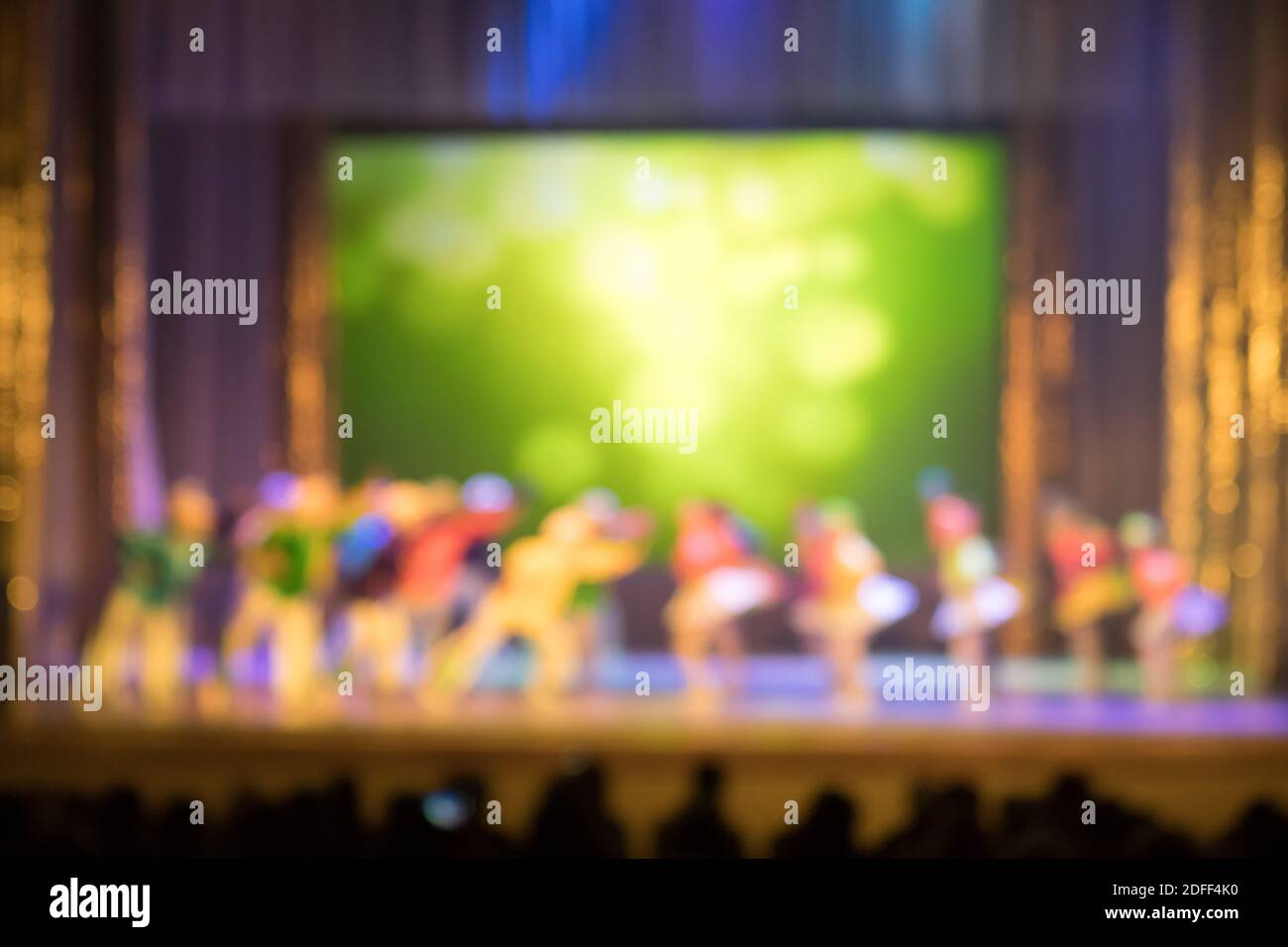 Background for design, blur texture, actors on stage Stock Photo - Alamy