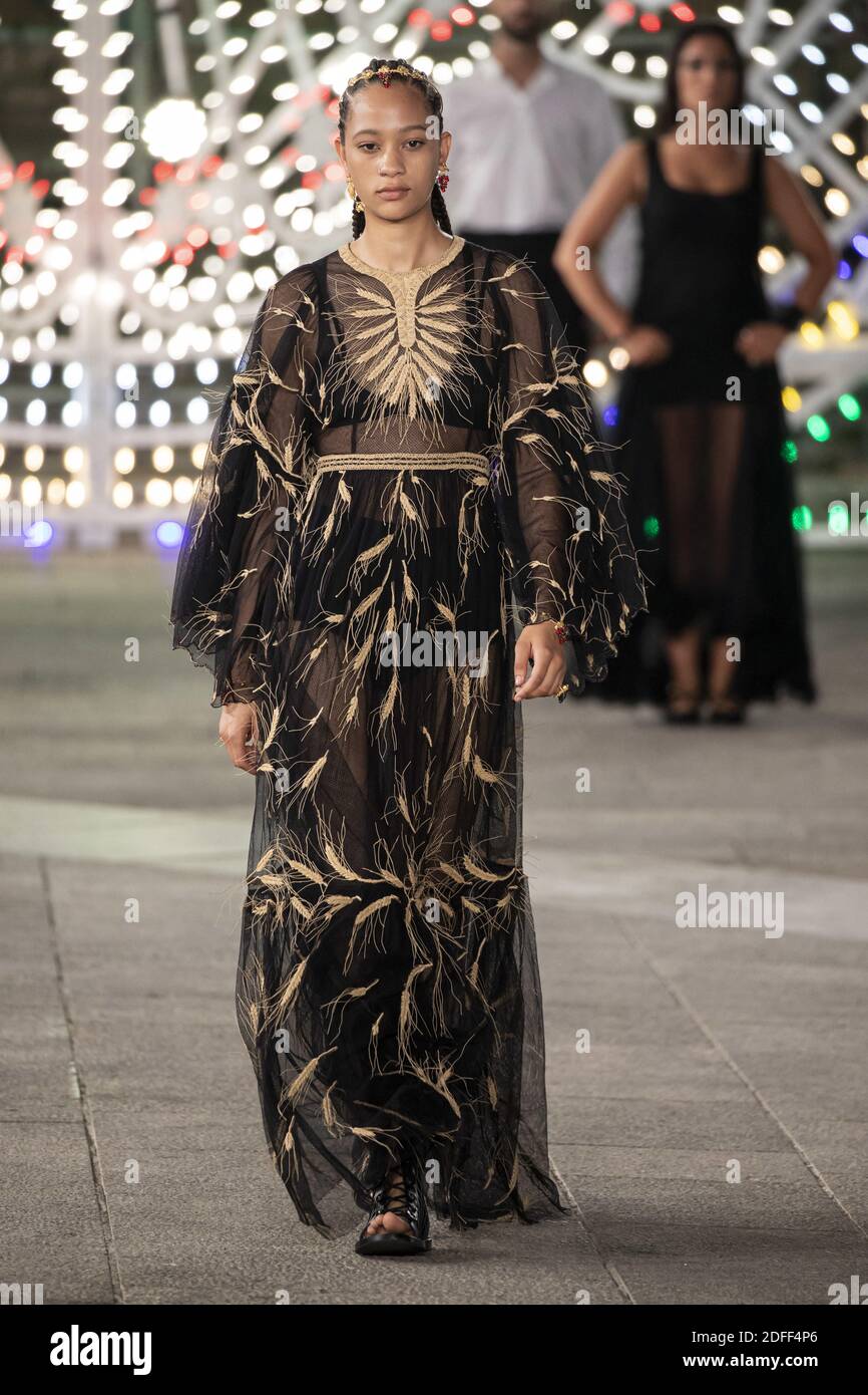 A model walks the runway for the new Dior's Cruise 2021 collection ...