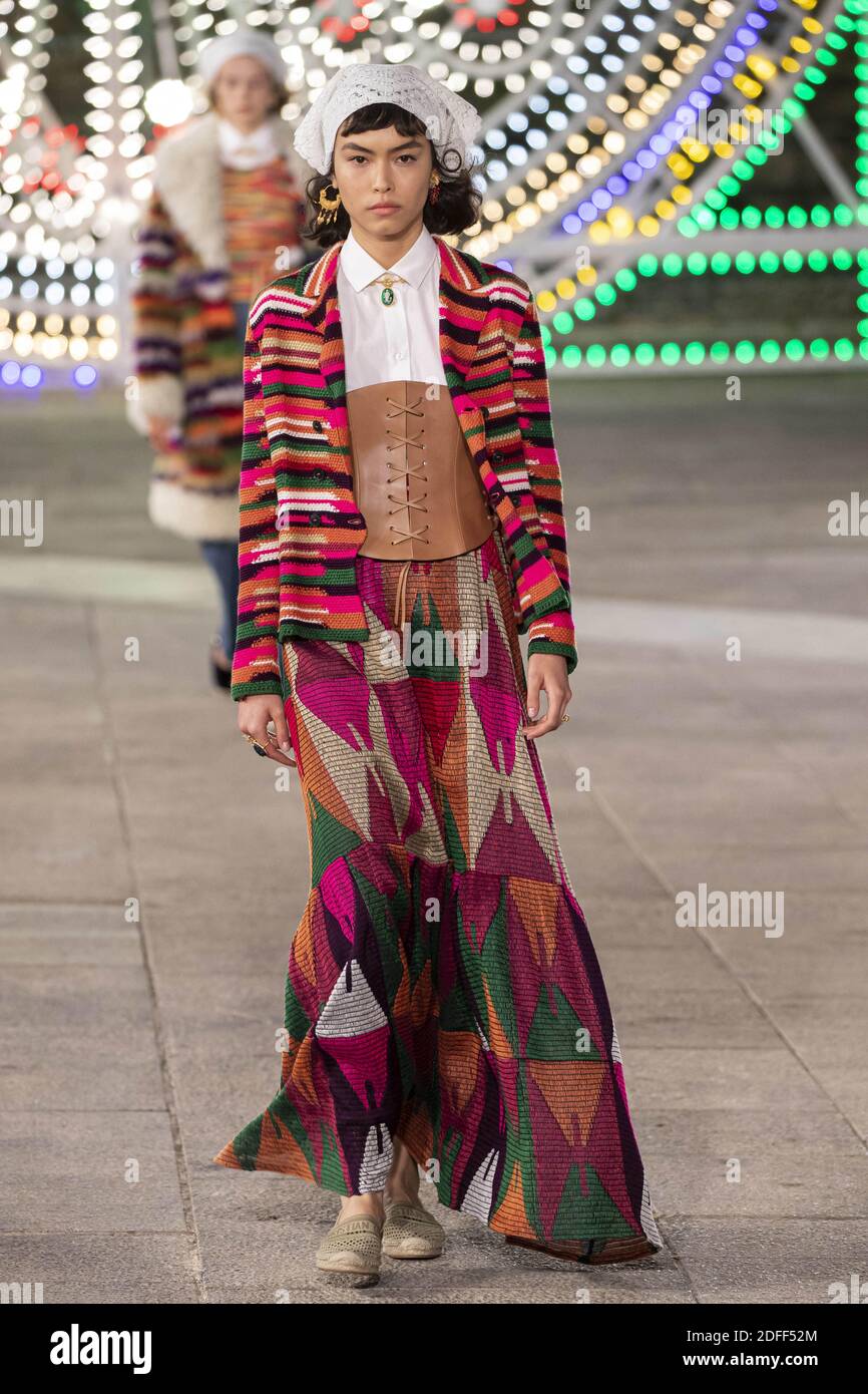 A model walks the runway for the new Dior's Cruise 2021 collection ...