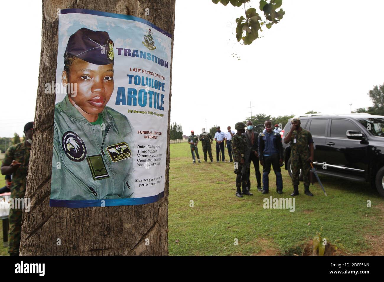 Burial of Officer Tolulope Arotile at the National Military Cemetery ...