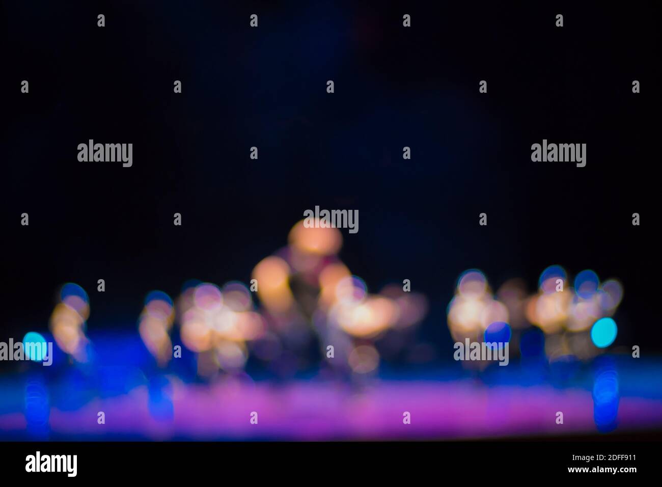 Texture blur scene multicolored lights and smoke in concert with ...