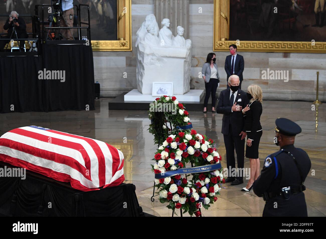 Former Vice President Joe Biden and his wife, Dr. Jill Biden, visit the ...