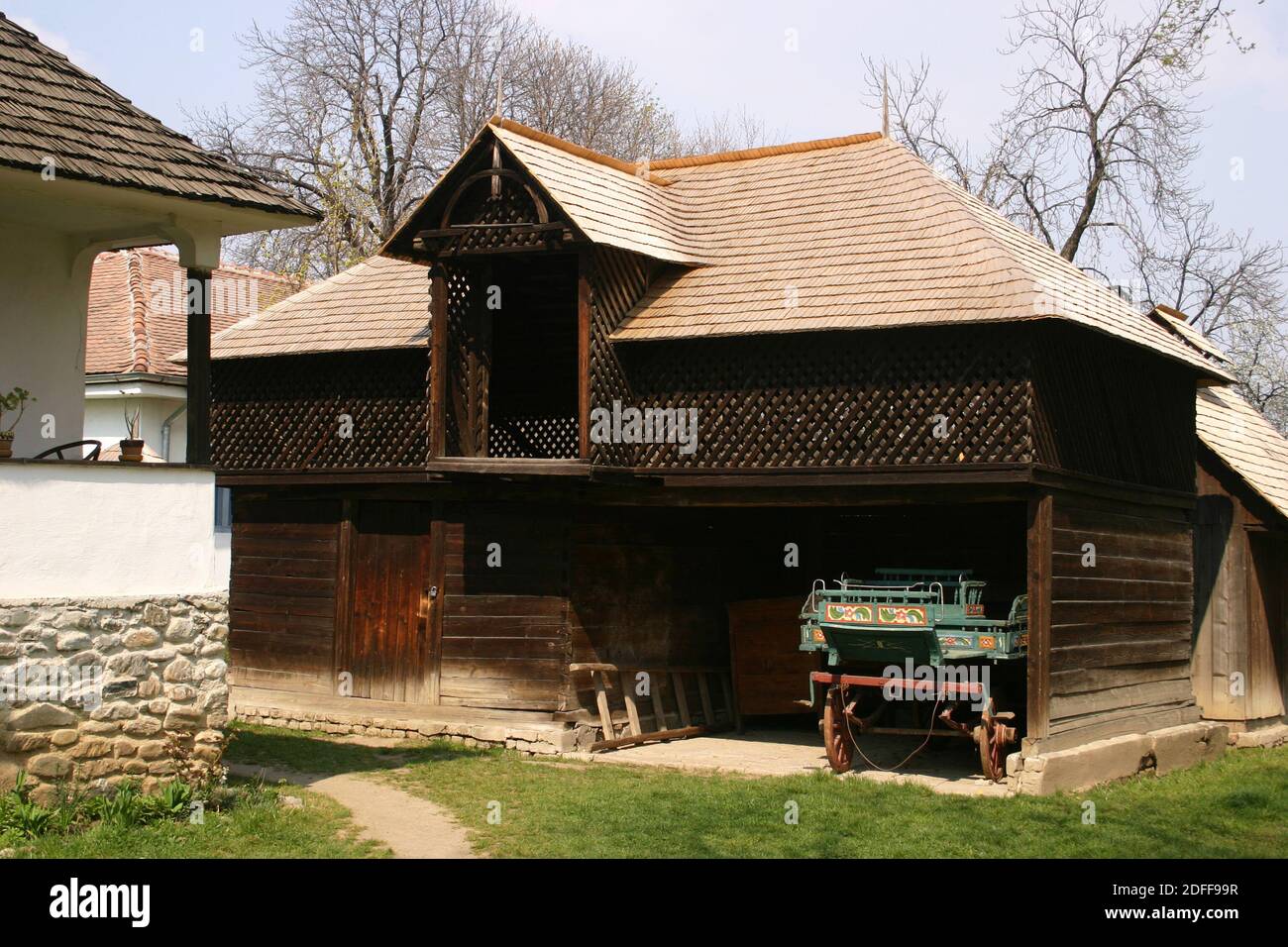 The Village Museum, Bucharest, Romania. Beautiful 19th century wooden ...