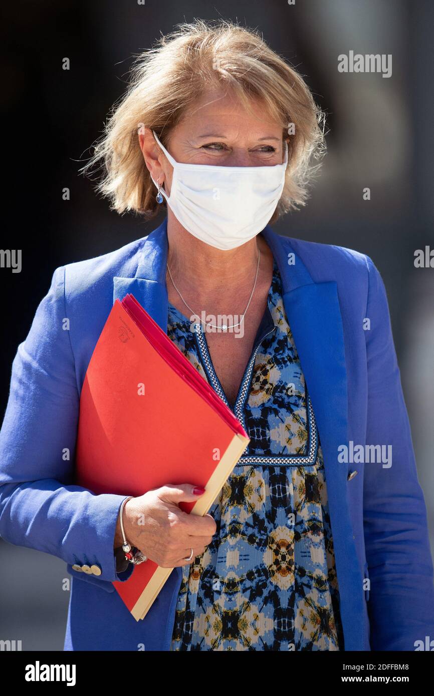 French Junior Minister of Autonomy Brigitte Bourguignon leaves the ...