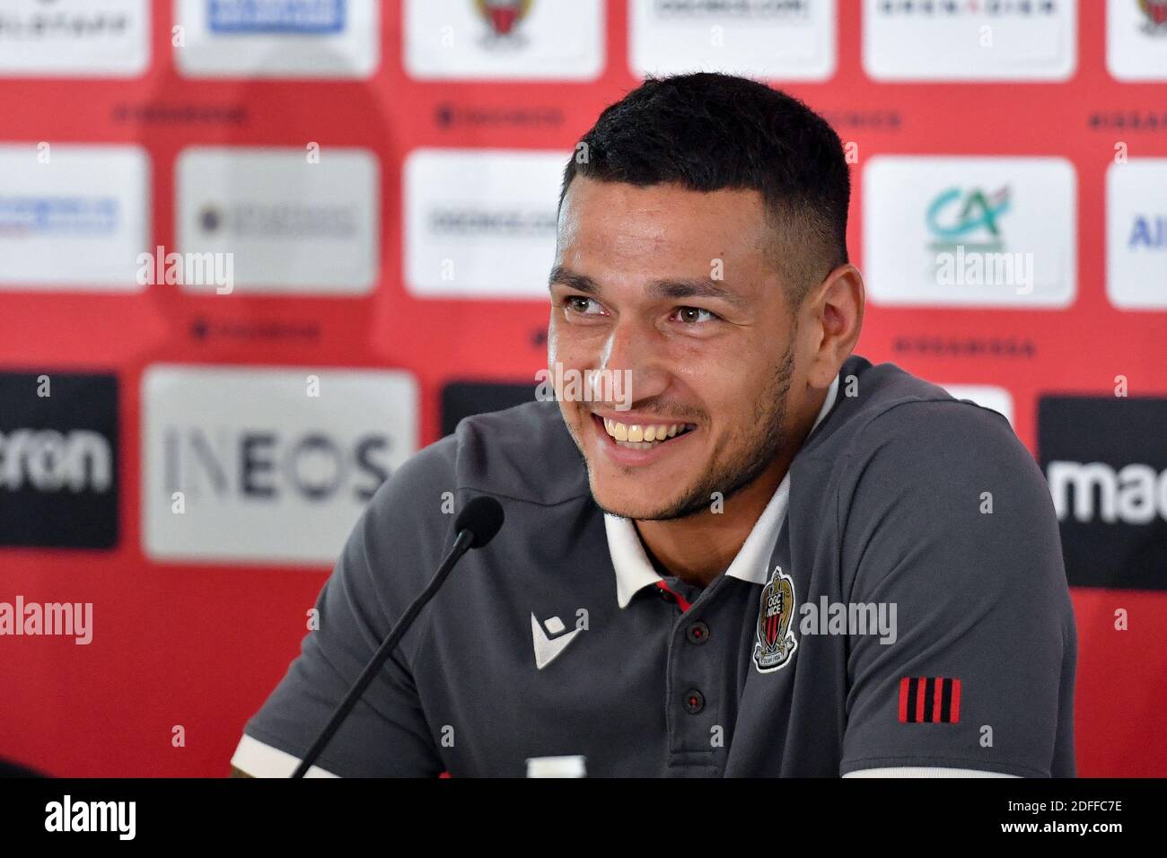 Rony Lopes during a press conference to announce Rony Lopes as new OGC ...