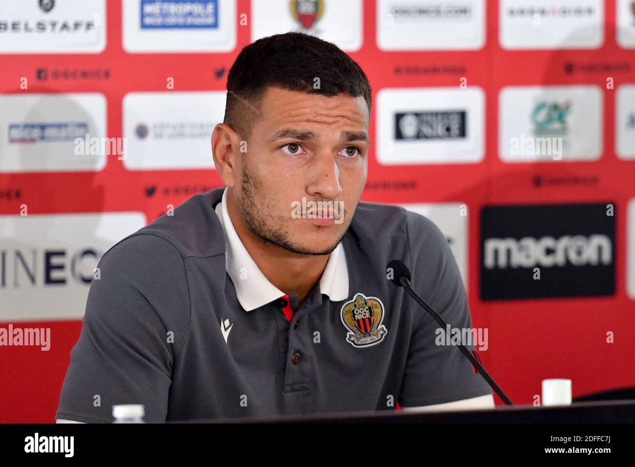 Rony Lopes during a press conference to announce Rony Lopes as new OGC ...