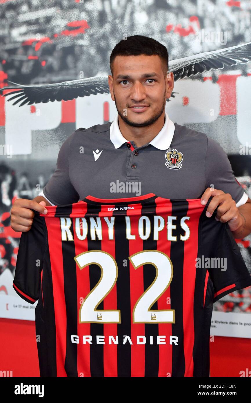 Rony Lopes during a press conference to announce Rony Lopes as new OGC ...