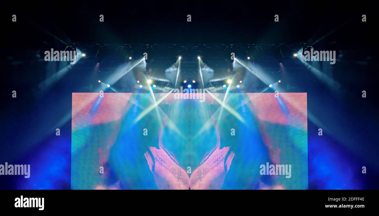 Abstract texture background for design. Stage light and smoke on stage ...