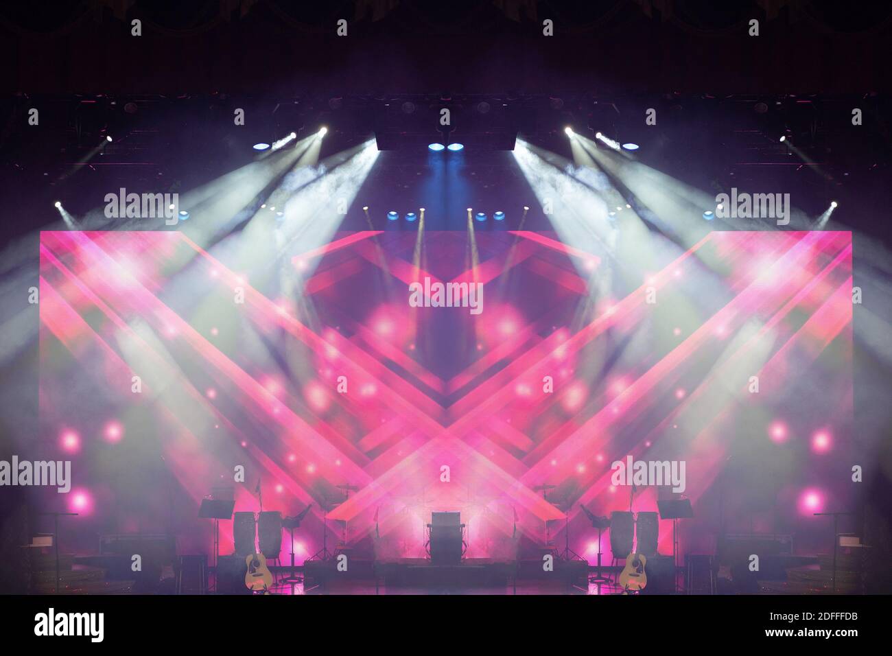 Abstract texture background for design. Stage light and smoke on stage ...