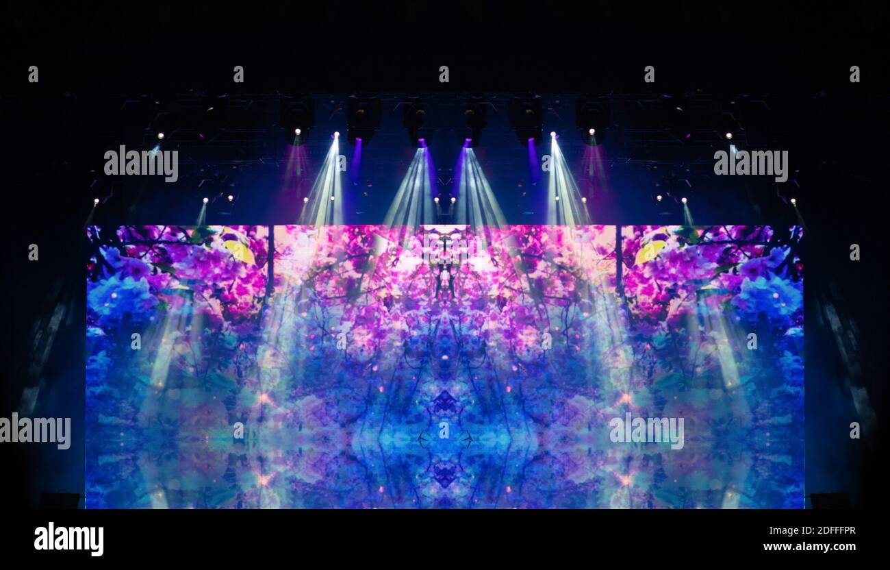 Abstract texture background for design. Stage light and smoke on stage ...