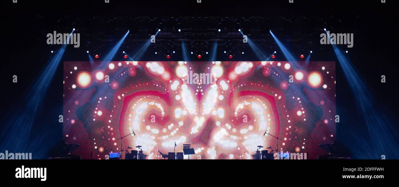 Abstract texture background for design. Stage light and smoke on stage ...