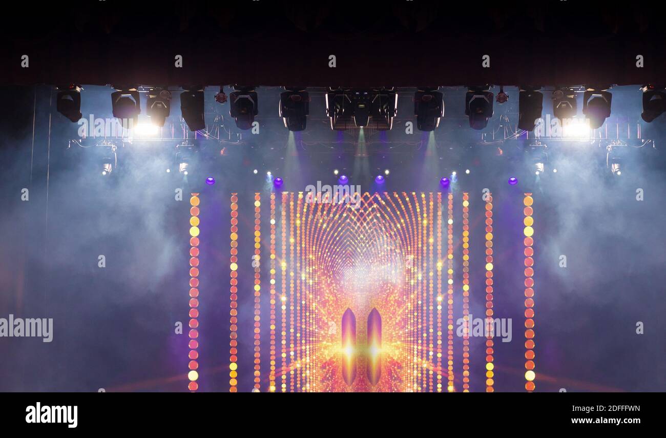 Abstract texture background for design. Stage light and smoke on stage ...