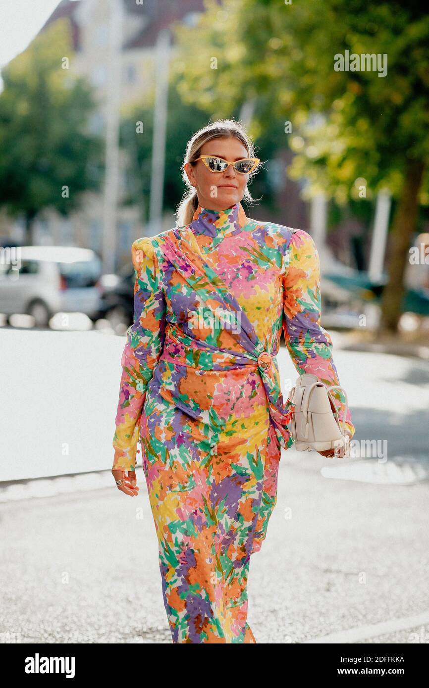 Street style, Janka Polliani arriving at Ganni Spring Summer 2021 show ...