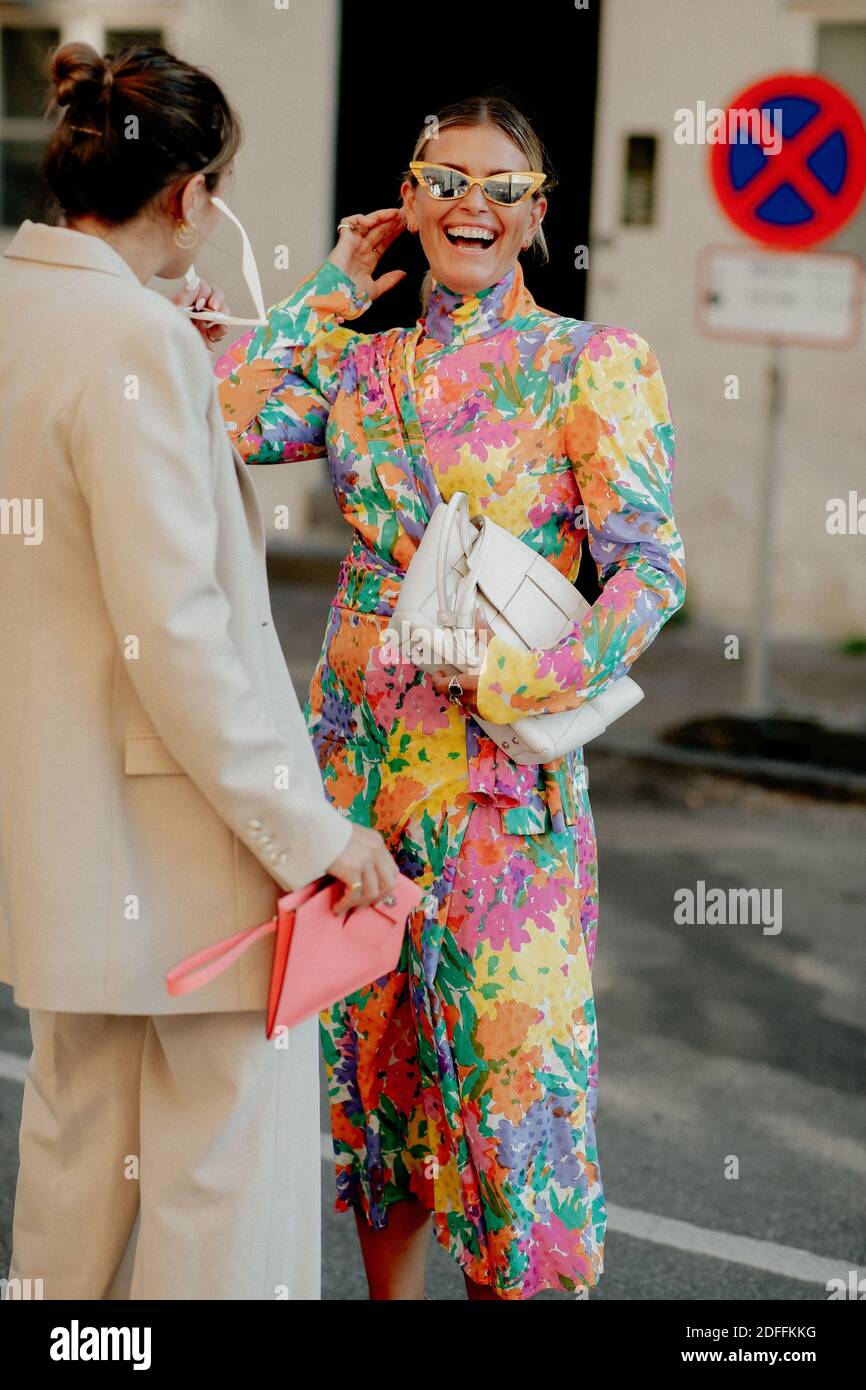 Street style, Janka Polliani arriving at Ganni Spring Summer 2021 show ...