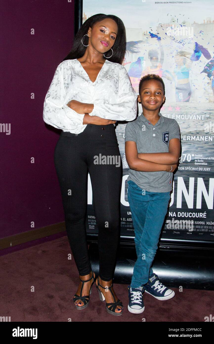 Maimouna Doucoure, Demba Diaw attends Mignonnes film premiere at ...