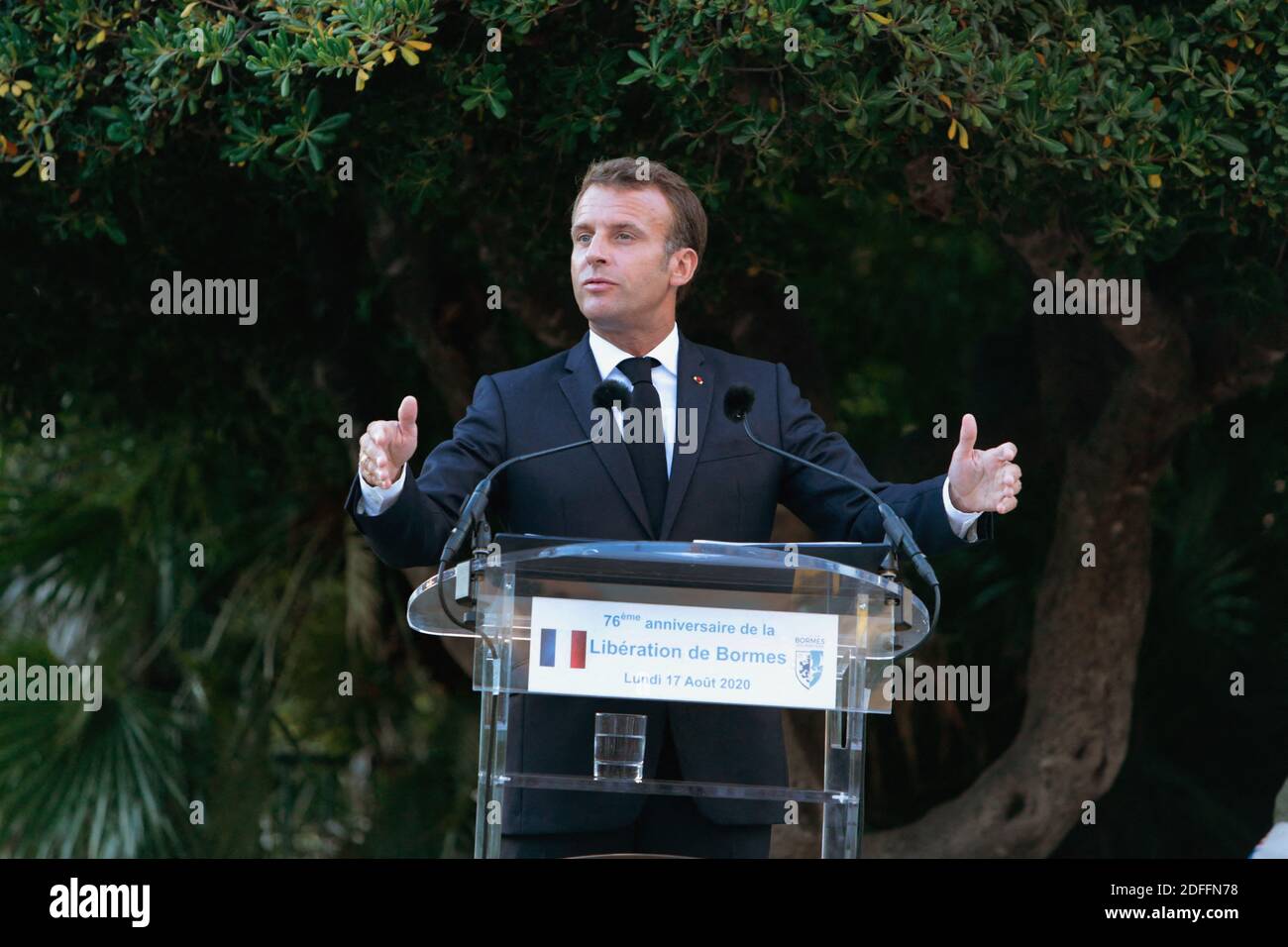 French President Emmanuel Macron marks the 76th anniversary of the ...