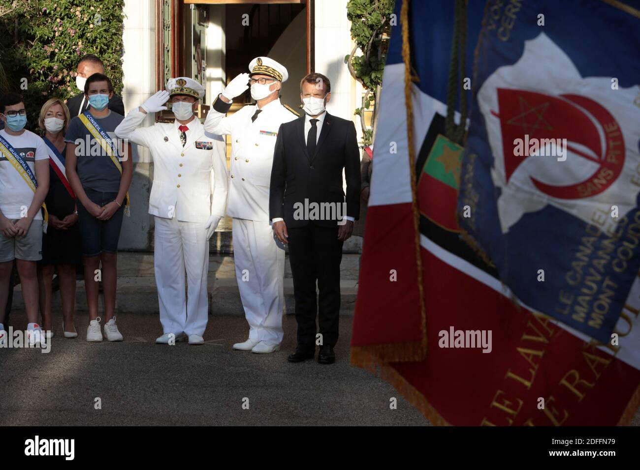 French President Emmanuel Macron marks the 76th anniversary of the ...