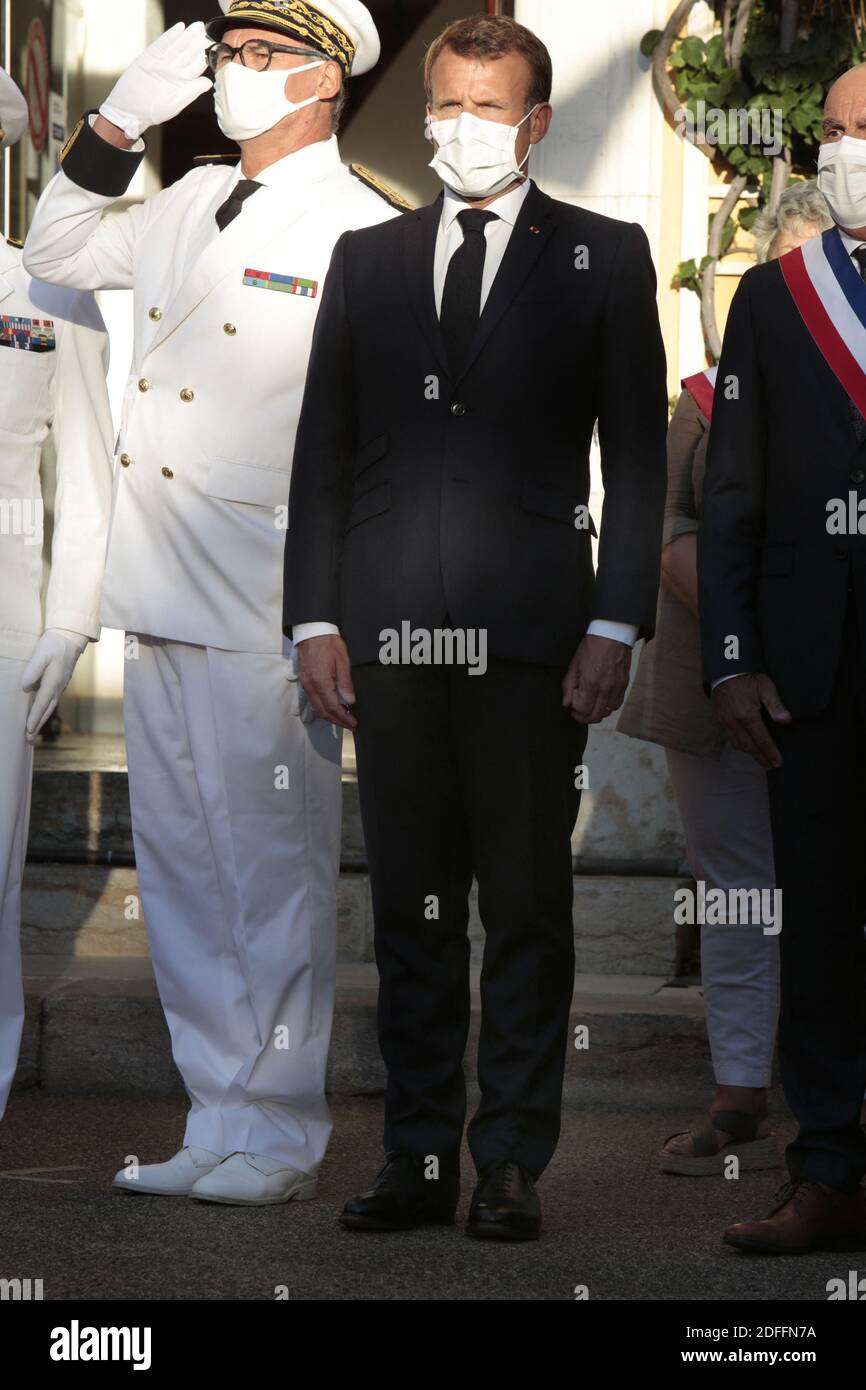 French President Emmanuel Macron marks the 76th anniversary of the ...