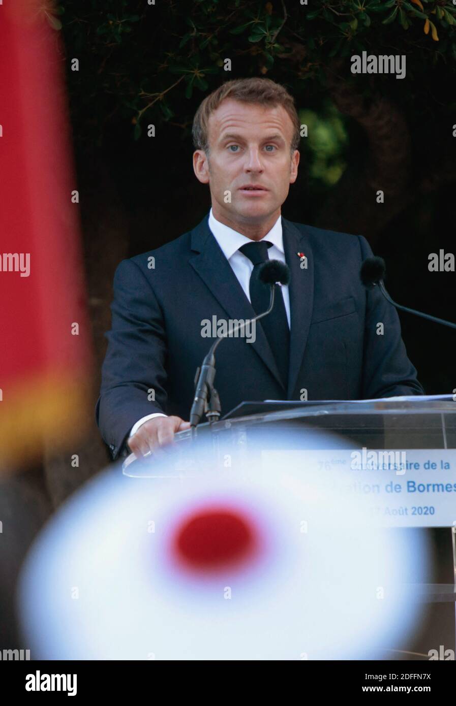 French President Emmanuel Macron marks the 76th anniversary of the ...
