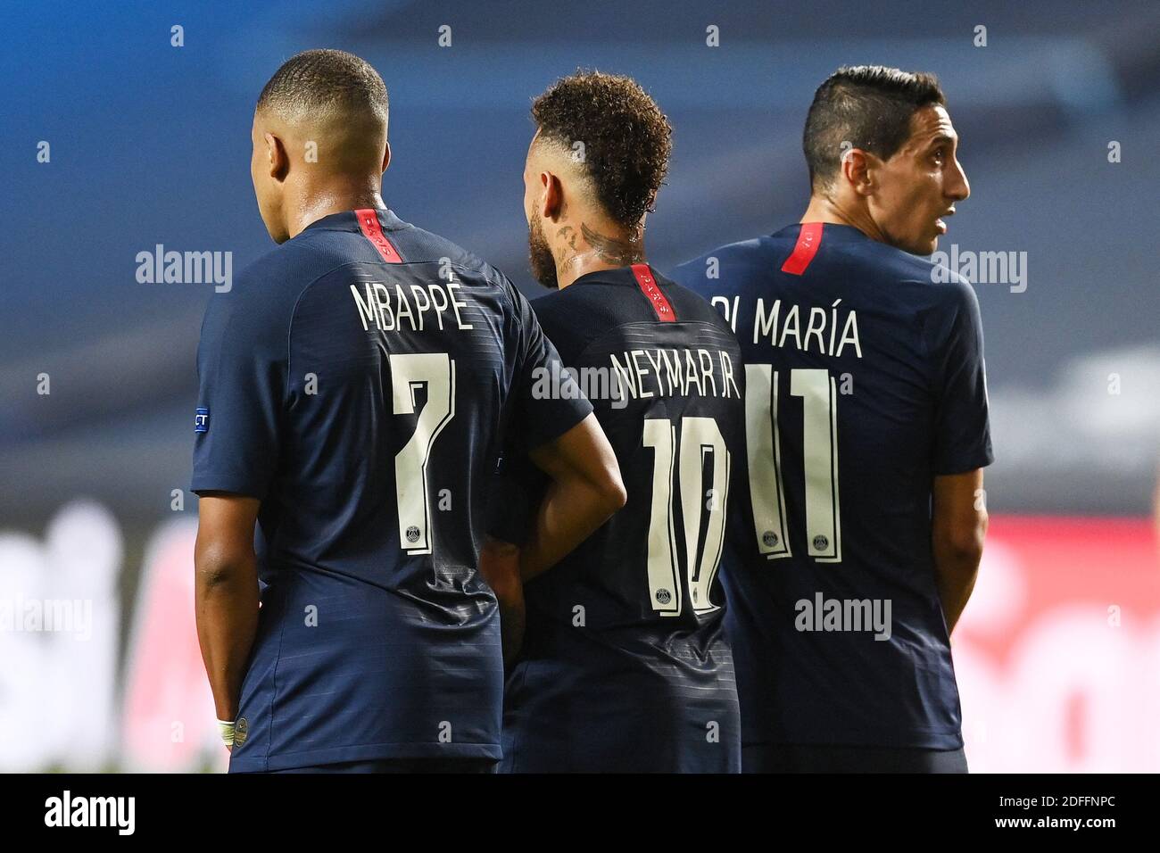 Handout. Editorial Use Only. Kylian Mbappe, Neymar and Angel Di Maria ...