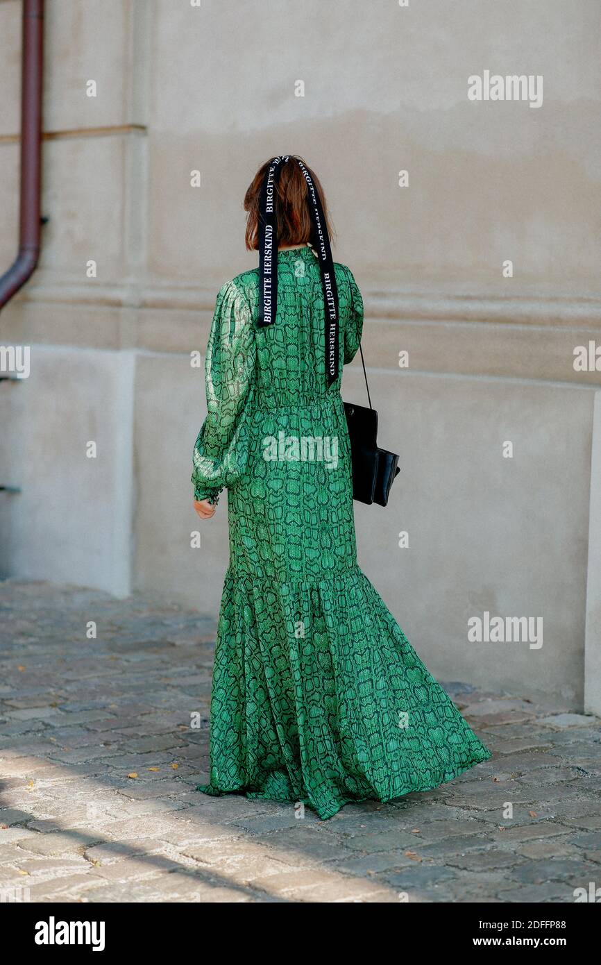 Street style, Zofia Piotrowski arriving at Remain Birger Christensen ...