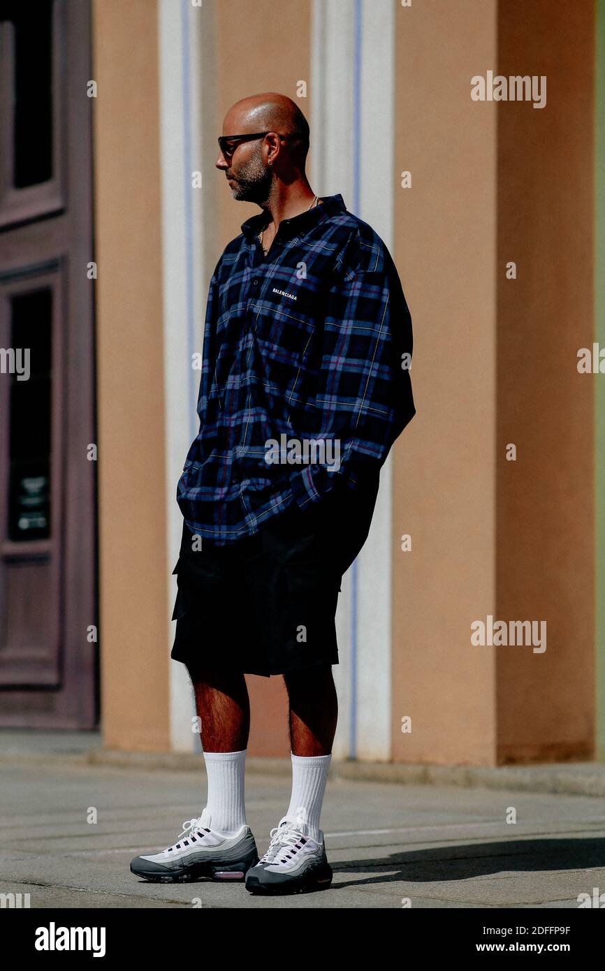 Street style, Mads Emil arriving at Remain Birger Christensen Spring ...