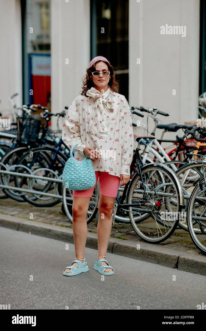 Street style, Simone Noa Hedal arriving at Lovechild 1979 Spring Summer ...
