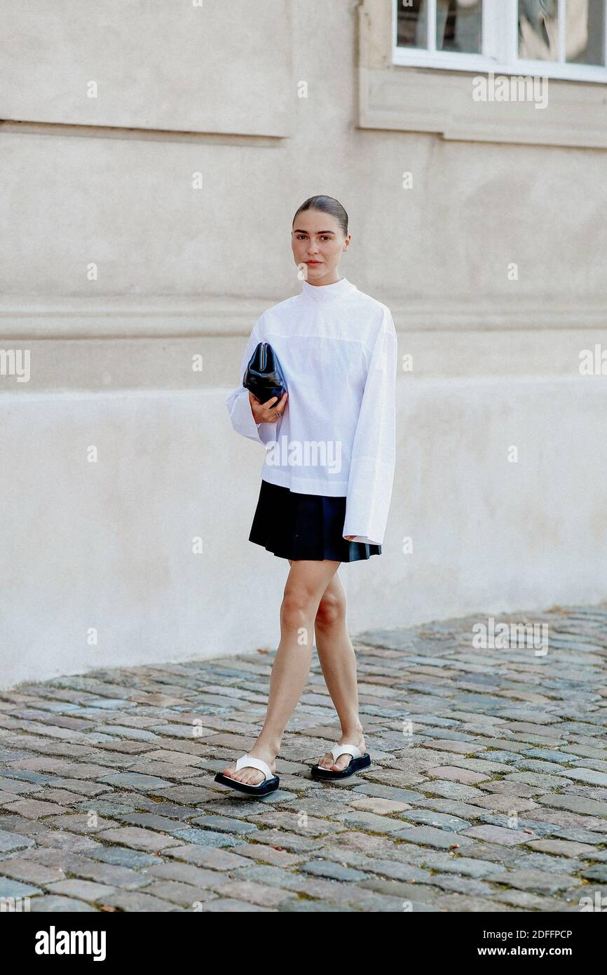 Street style, Sophia Roe arriving at Remain Birger Christensen Spring ...